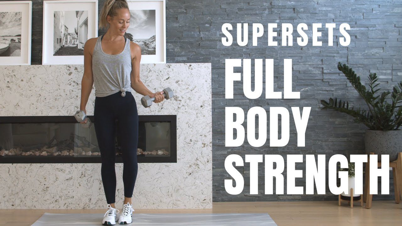 LEAN & TONED // Full Body Strength Workout // Supersets - BlenderRunner